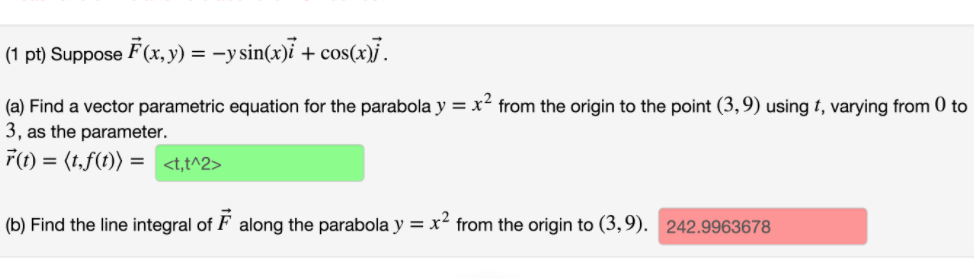 Solved Suppose F(x, y) = -y sin(x)i + cos(x)j. (a) Find a | Chegg.com