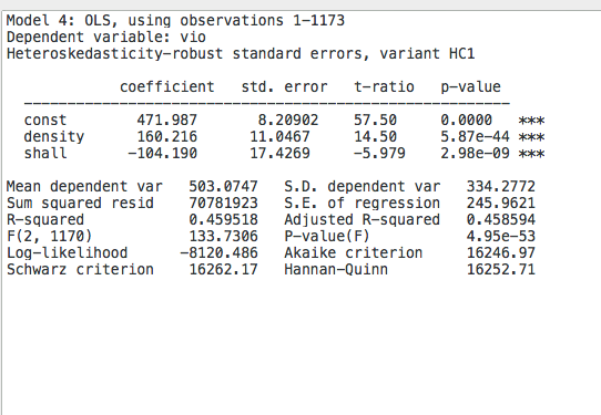Solved Observe the following regression models where violent | Chegg.com