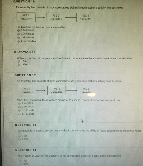 Solved QUESTION 1 An assembly line consists of three | Chegg.com