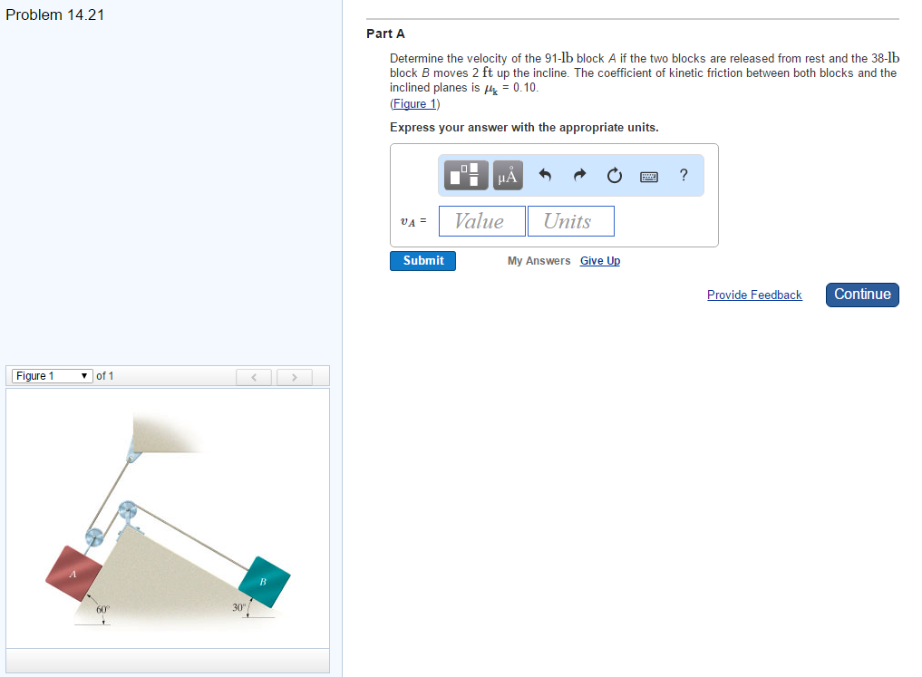 Solved Determine the velocity of the 91-lb block A if the | Chegg.com