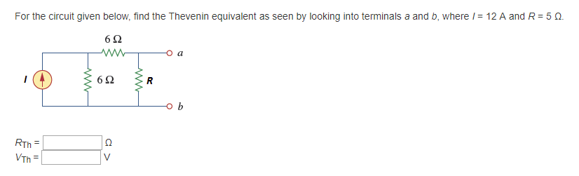 Solved For the circuit given below, find the Thevenin | Chegg.com