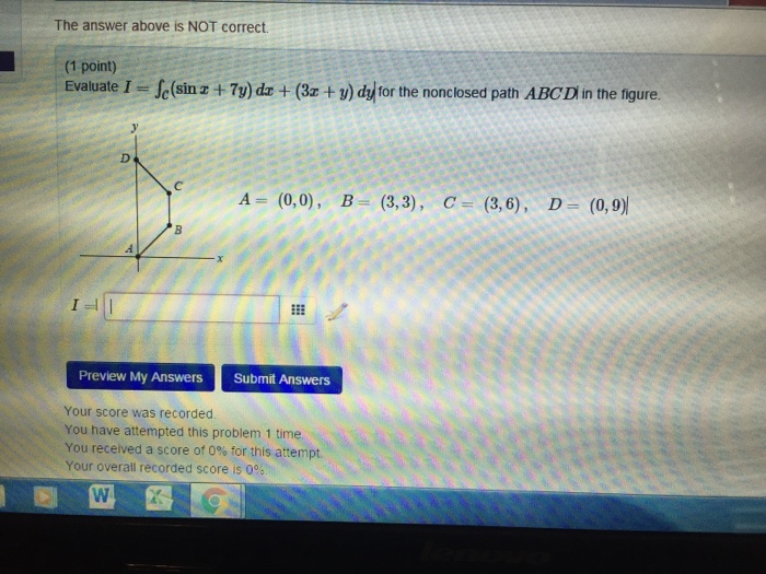 Solved Evaluate I integral_C (sin x + 7y) dx + (3x + y) dy | Chegg.com