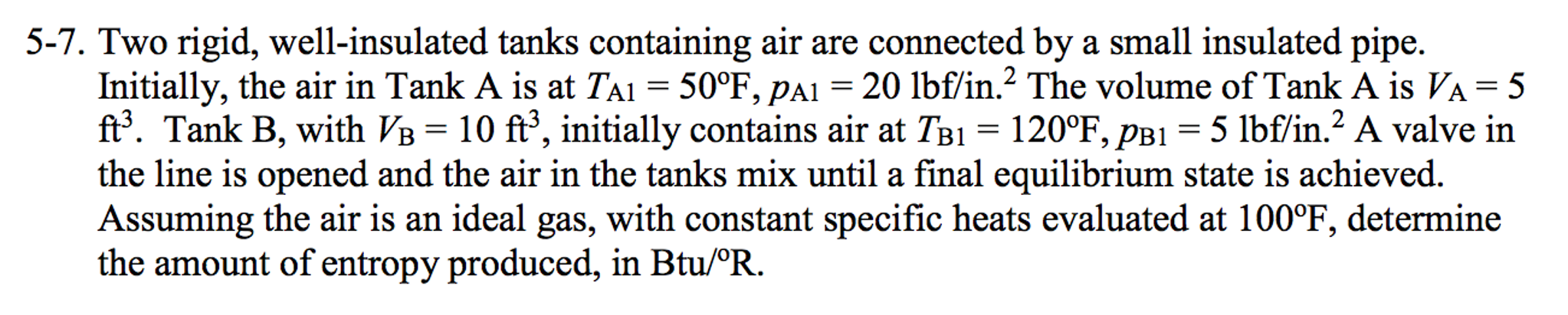 Solved Two rigid, well-insulated tanks containing air are | Chegg.com