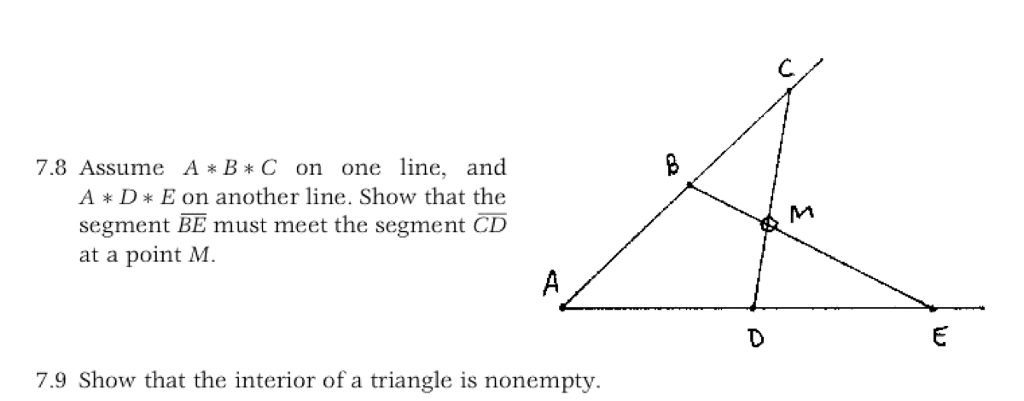 Solved Assume A * B * C on one line, and A * D * E on | Chegg.com