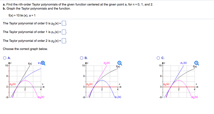 Solved Find the nth-order Taylor polynomials of the given | Chegg.com