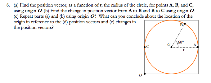 Solved (a) Find the position vector, as a function of r, the | Chegg.com