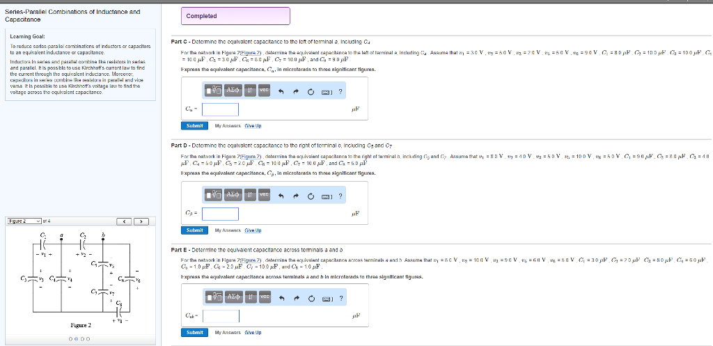 Solved C1 a - V1 + +12 Figure 2 | Chegg.com