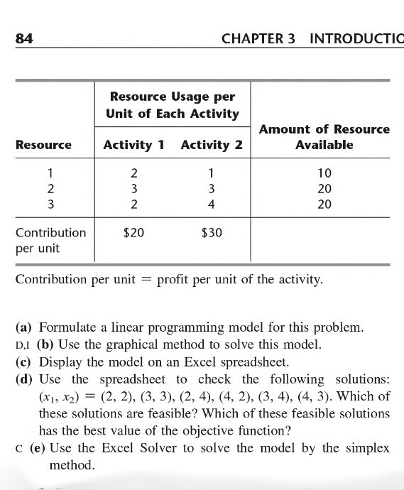 3.5-2 You are given the following data for a linear | Chegg.com