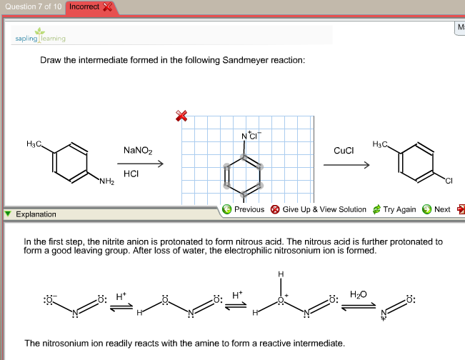 Solved Draw the intermediate formed in the following | Chegg.com