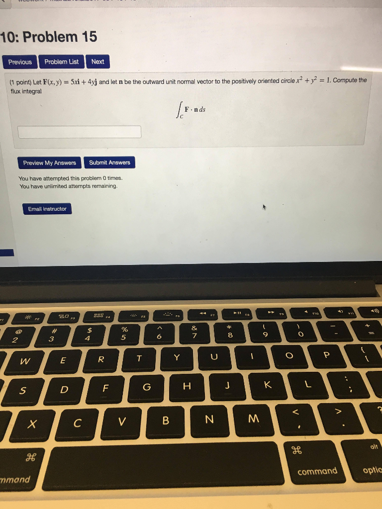 Solved 10: Problem 15 PreviousProblem List Next (1 point) | Chegg.com Solved 10: Problem 15 PreviousProblem List Next (1 point) | Chegg.com
