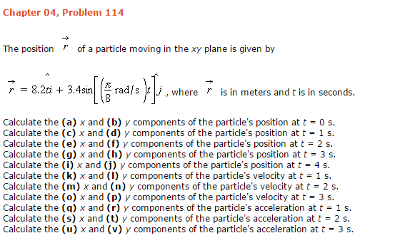 Solved The position r of a particle moving in the xy plane | Chegg.com