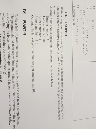 Solved Write a program that repeatedly collects positive | Chegg.com