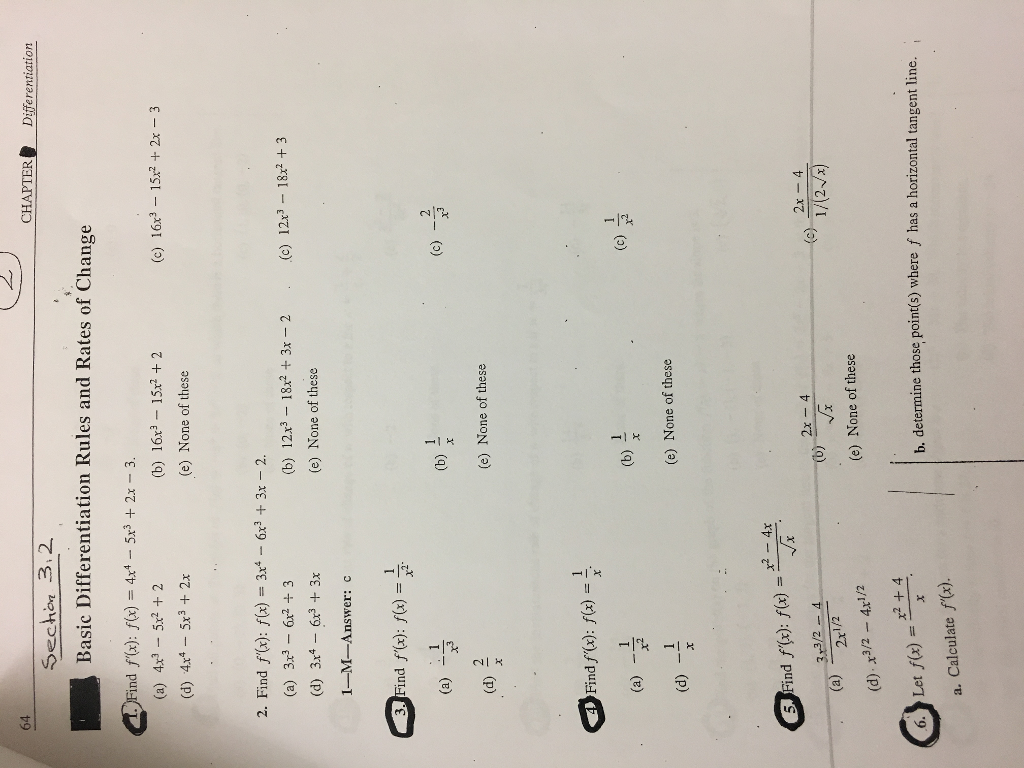 Solved Find f(x): f(x) = 4x^4 - 5x^3 + 2x - 3. 4x^3 - 5x^2 + | Chegg.com