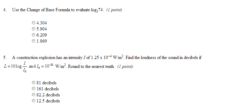 Solved Use the Change of Base Formula to evaluate log274. | Chegg.com