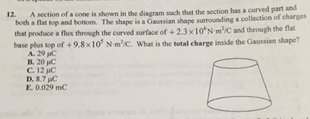 Solved A section of a cone is shown in the diagram such that | Chegg.com
