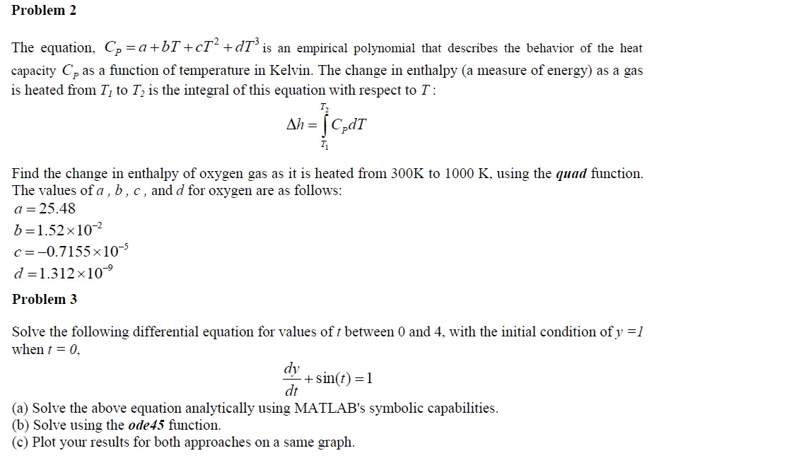 Use The Subplot Command To The Following Sections