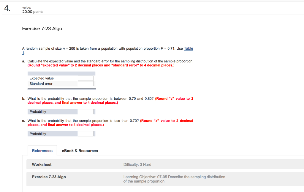Solved A random sample of size n = 200 is taken from a | Chegg.com
