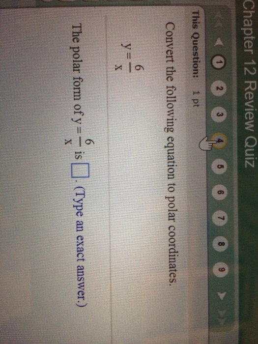 Solved Convert the following equation to polar coordinates. | Chegg.com Solved Convert the following equation to polar coordinates. | Chegg.com