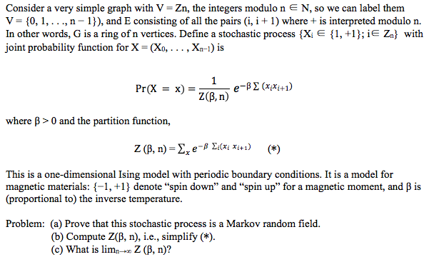 Consider a very simple graph with V = Zn, the | Chegg.com