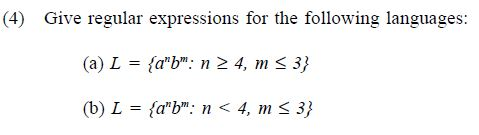 Solved Give regular expressions for the following languages: | Chegg.com