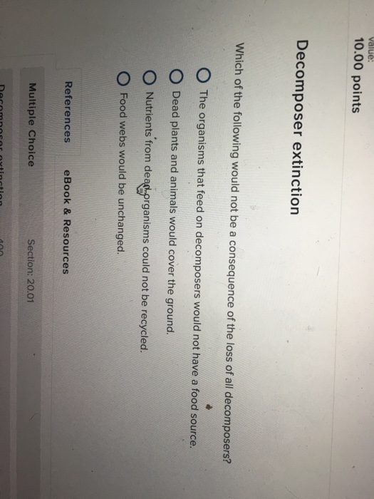 Solved Which of the following would not be a consequence of | Chegg.com
