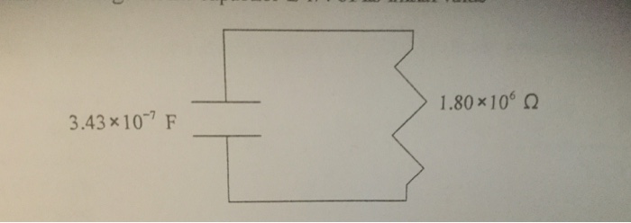 Solved In a heart pacemaker, a capacitor of 3.43x10^-7 F | Chegg.com