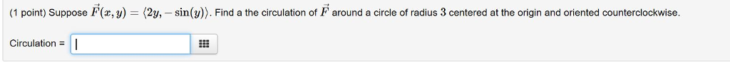 Solved (1 point Suppose F x y = 2 , sin y Find a the | Chegg.com