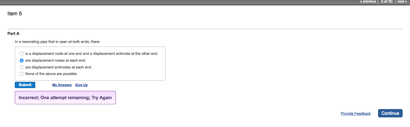 Solved In a resonating pipe that is open at both ends, there | Chegg.com