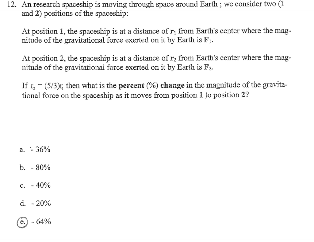 Solved An research spaceship is moving through space around | Chegg.com