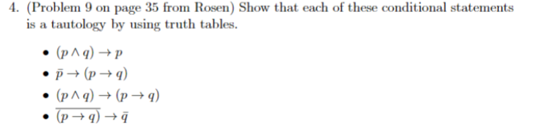 Solved 4. (Problem 9 on pae 35 from Rosen) Show that each of | Chegg.com