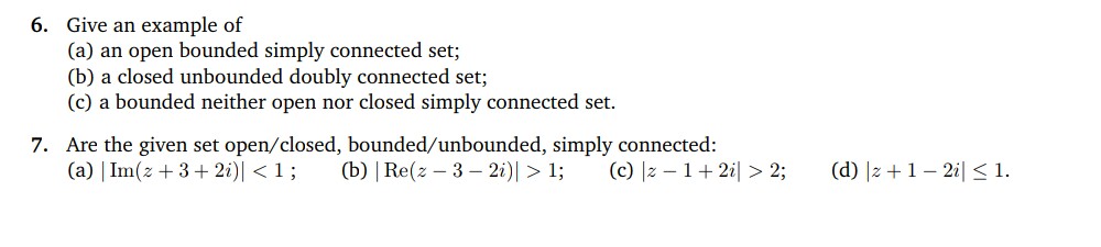 Solved 6. Give an example of (a) an open bounded simply | Chegg.com
