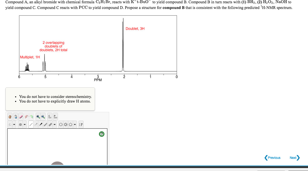 (Solved) - Compound A, An Alkyl Bromide With Chemical Formula C3H7Br ...