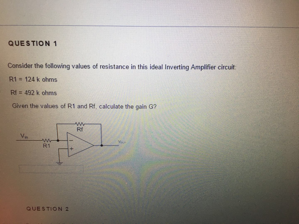 Solved QUESTION 1 Consider the following values of | Chegg.com