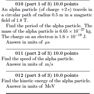 Solved An alpha particle (of charge +2e) travels in a | Chegg.com