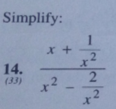 Solved Simplify: 14. (33) | Chegg.com