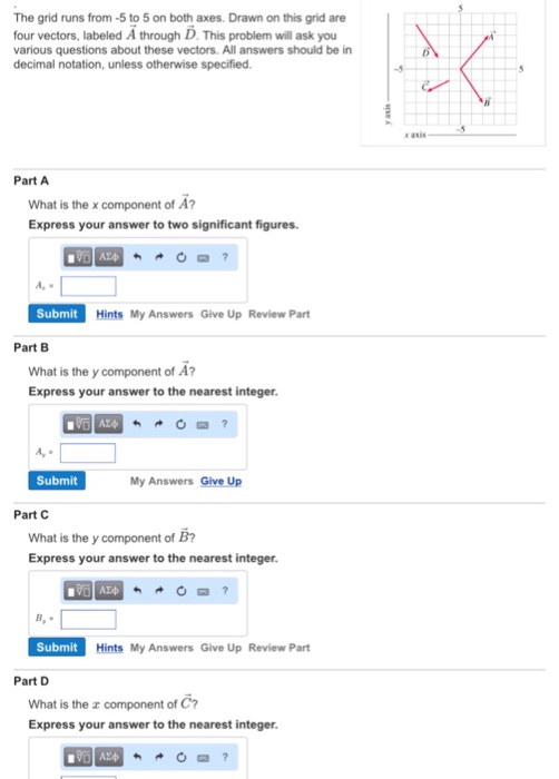 Solved The grid runs from -5 to 5 on both axes Drawn on this | Chegg.com