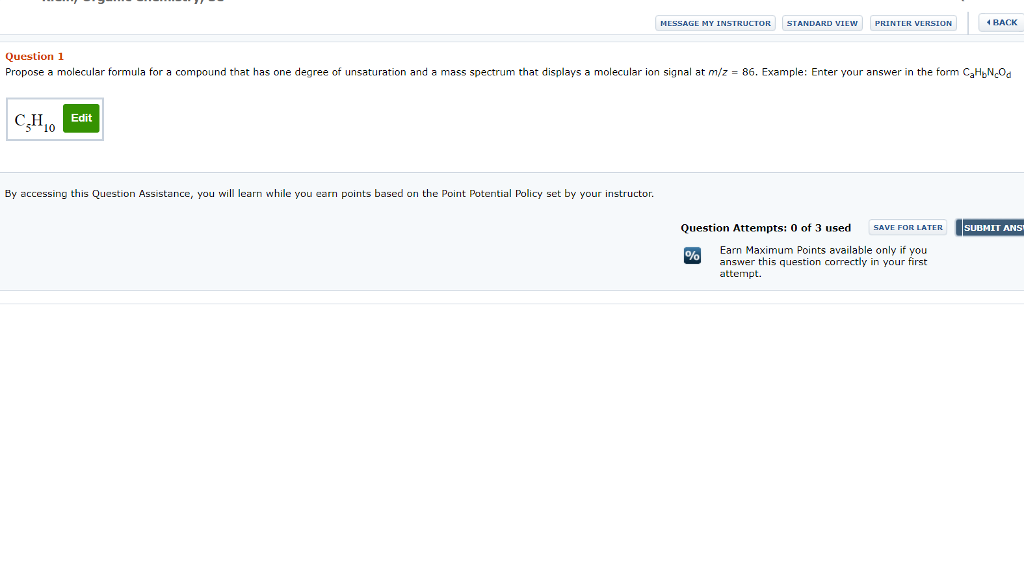 Solved MESSAGE MY IN STANDARD VIEW PRINTER VERSION BACK | Chegg.com