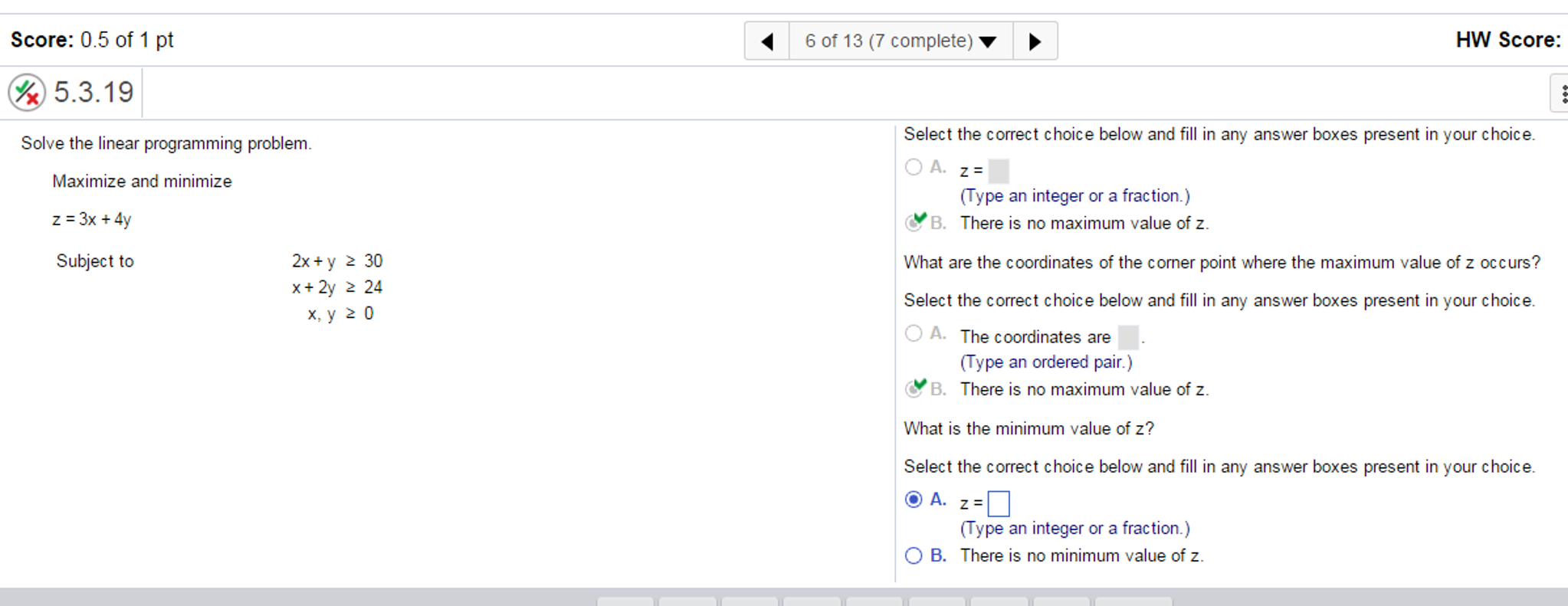 Solved Solve The Linear Programming Problem Maximize And