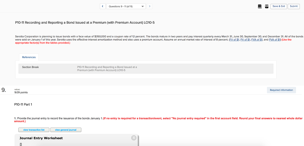 Solved Chapter 10 instructions help Save & Exit Submit | Chegg.com