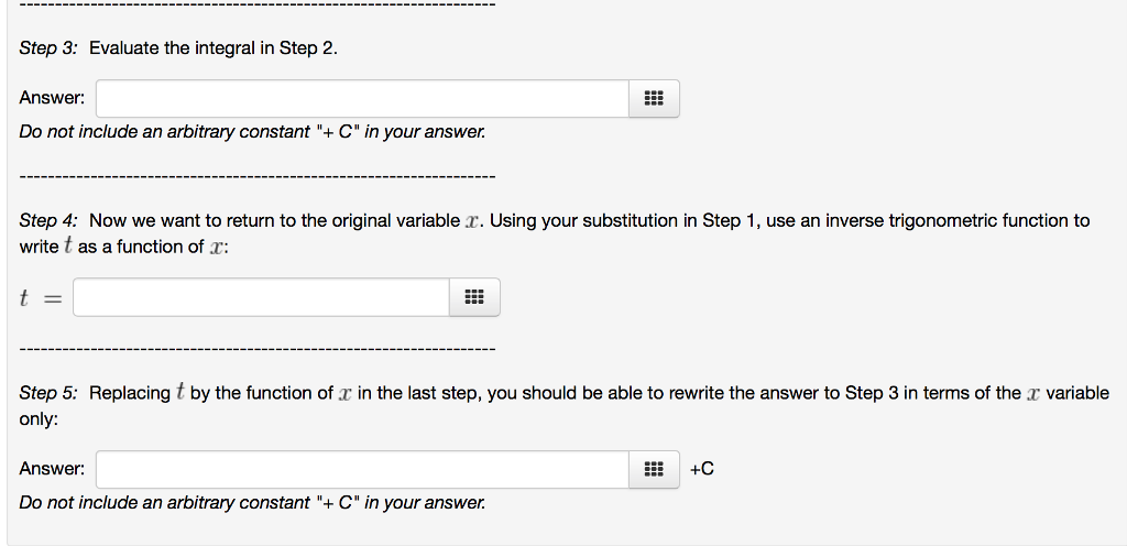 Solved Hw15-7.3-Trig-substitution: Problem 1 Previous | Chegg.com