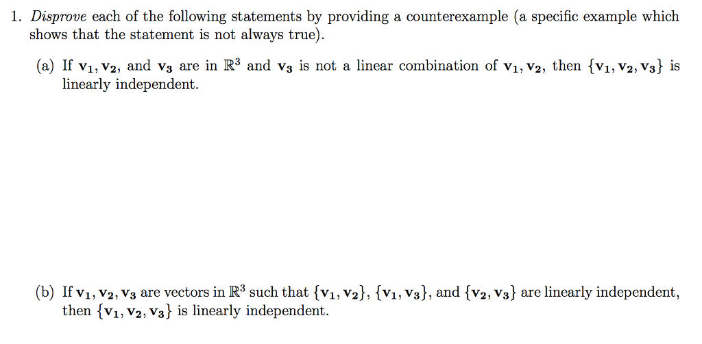 Solved Disprove each of the following statements by | Chegg.com