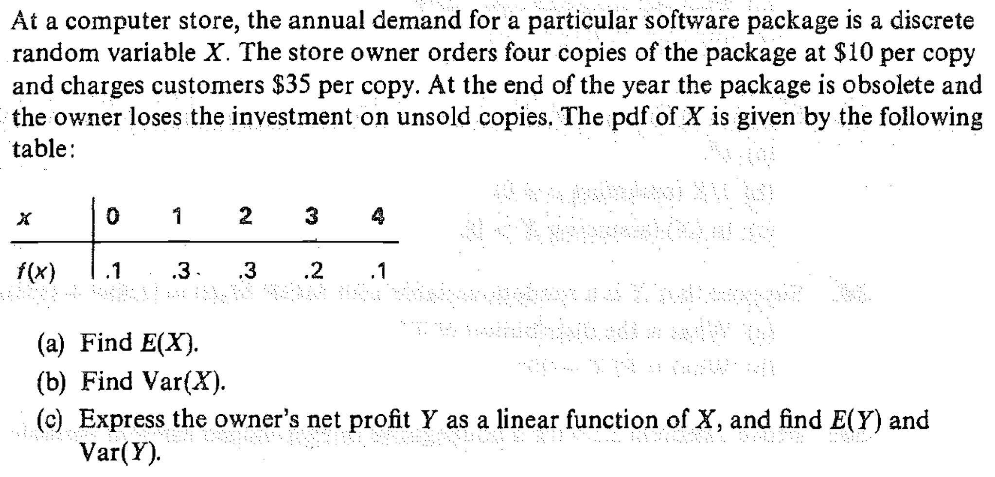 Solved At a computer store, the annual demand for a | Chegg.com