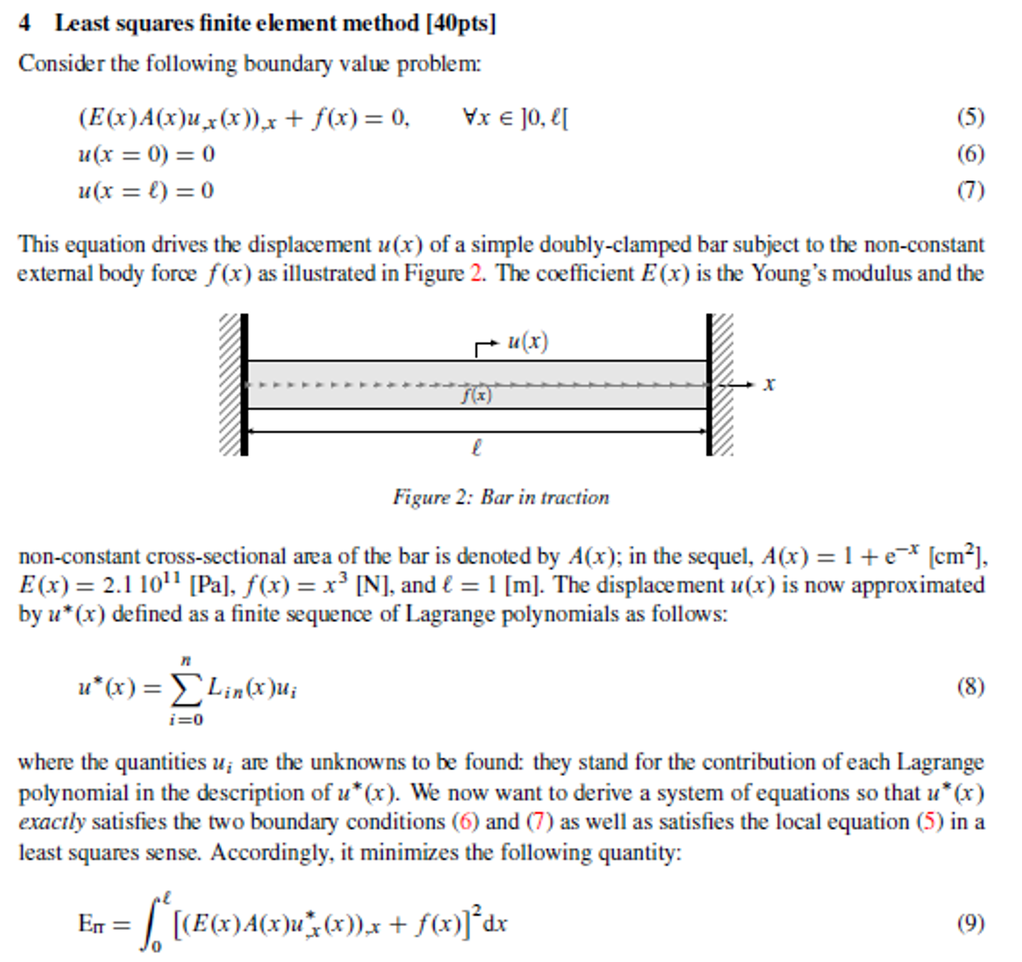 4 Least Squares Finite Element Method [40ptsl