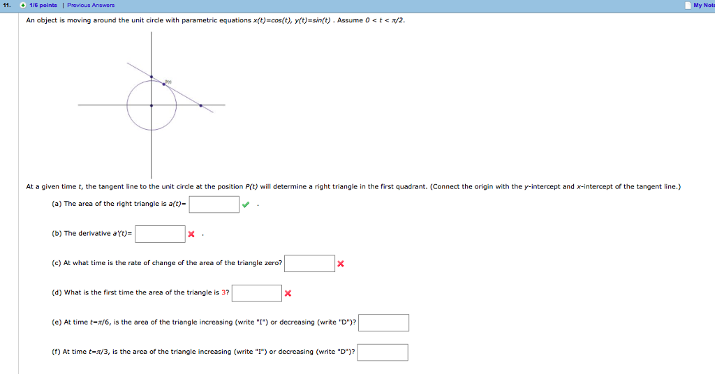 Solved An object is moving around the unit circle with | Chegg.com
