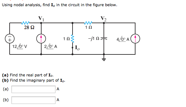 Solved Using nodal analysis, find I0 in the circuit in the | Chegg.com