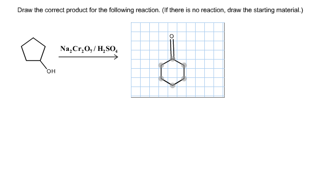 Solved Draw The Correct Product For The Following Reaction