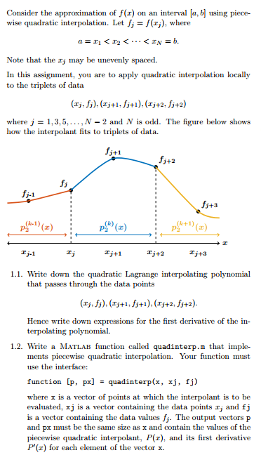 Solved Consider the approximation of f(z) on an interval | Chegg.com