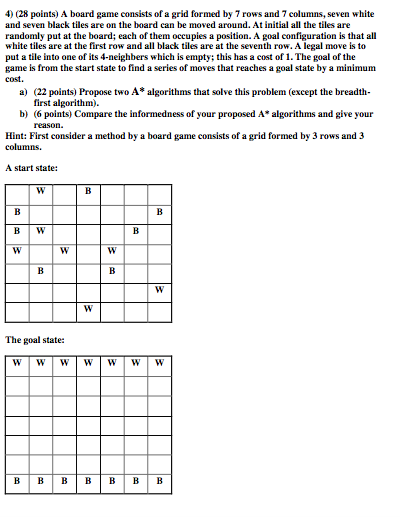 A board game consists of a grid formed by 7 rows and | Chegg.com