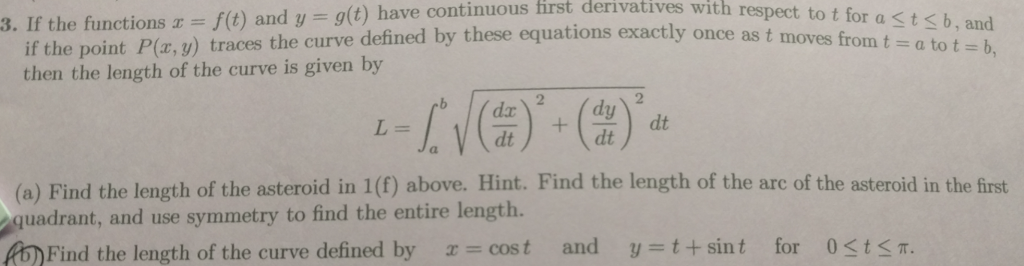 Solved If the functions x = f(t) and y = g(t) have | Chegg.com
