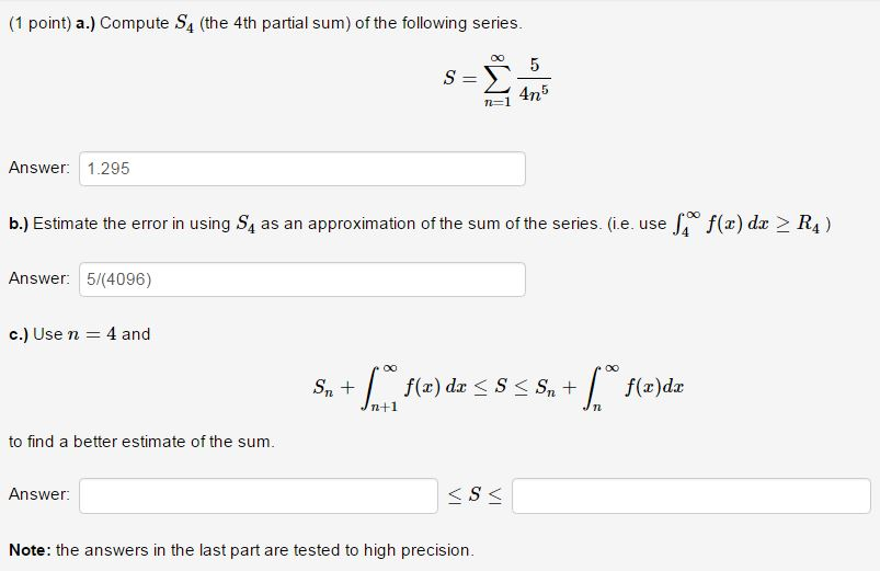 Solved (1 point) Find all the values of x such that the | Chegg.com